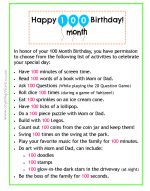 100 Month Birthday Celebration - Joy in the Works