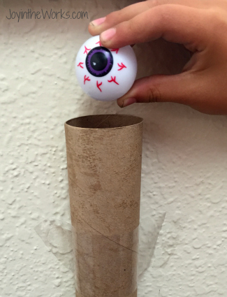Plastic eyeball cardboard tube - Joy in the Works