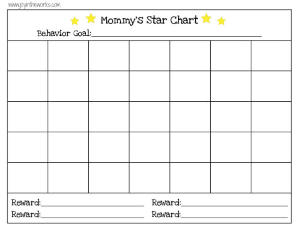 Mommy Needs a Star Chart - Joy in the Works