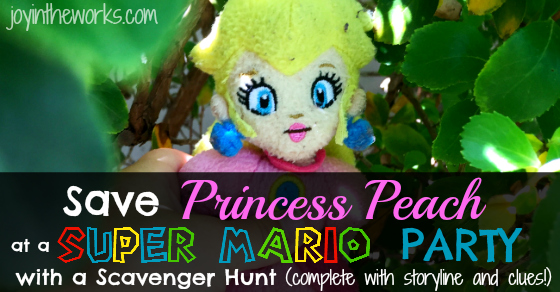 Save Princess Peach Scavenger Hunt - Joy in the Works