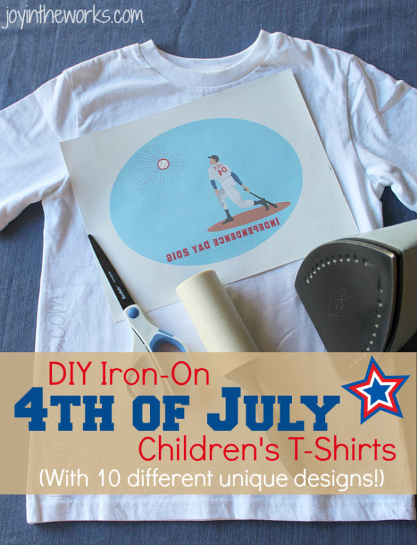 DIY Iron-On 4th of July T-Shirts - Joy in the Works