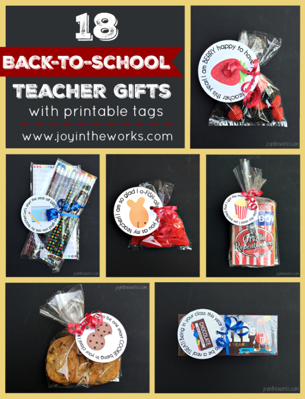 Back-to-School Teacher Gift Tags - Joy in the Works