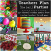 Teacher Plan (the best) Parties! - Joy in the Works