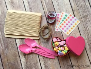 Conversation Heart Catapult for Valentine's Day - Joy in the Works
