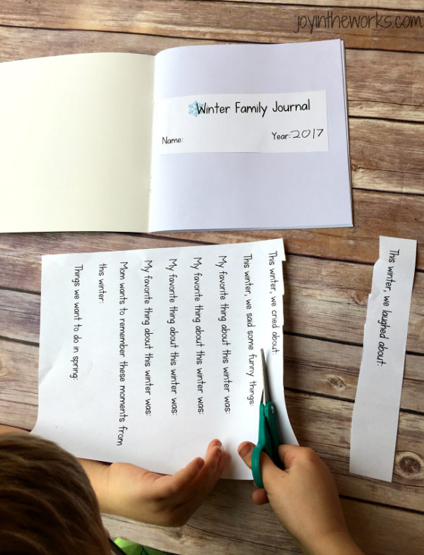 DIY Family Keepsake Journal: Winter - Joy in the Works