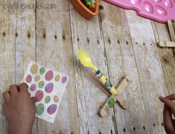 Jelly Bean Catapult for Easter - Joy in the Works