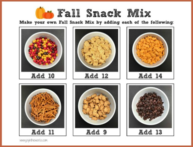 Fall Snack Mix with border 650x497 - Joy in the Works