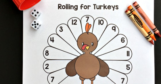 Rolling for Turkeys: A Printable Thanksgiving Game - Joy in the Works