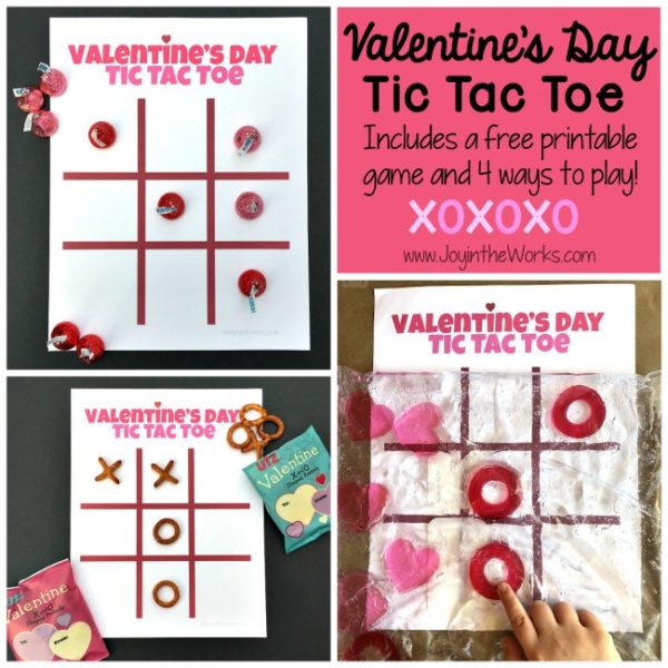 2 Printable Versions of Tic Tac Toe Valentine Cards - Joy in the Works