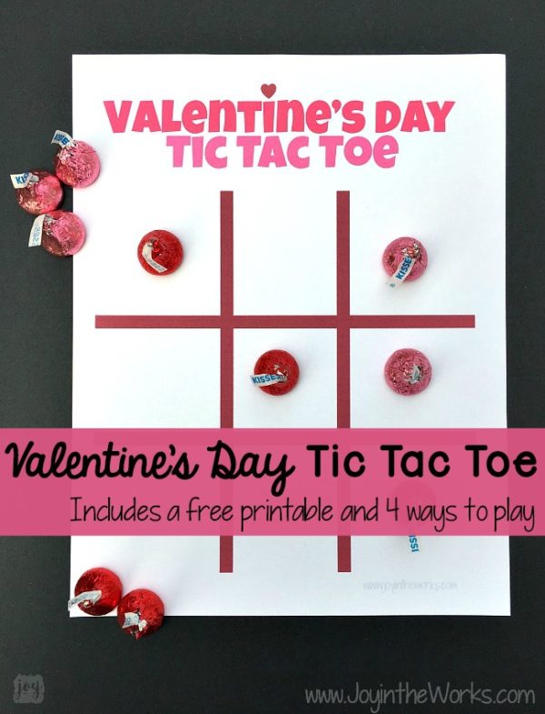 Valentine's Day Tic Tac Toe Game - Joy in the Works