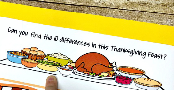 Thanksgiving Find The Difference