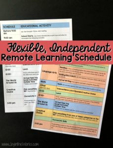 A Flexible and Independent Remote Learning Plan - Joy in the Works